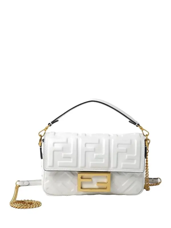 Fendi Baguette Mini Bag - White