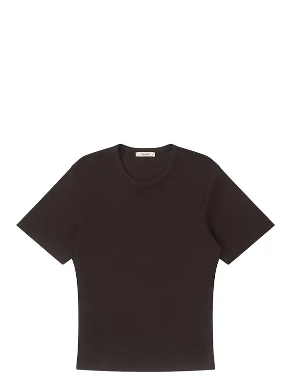 LEMAIRE Rib T-shirt - Black