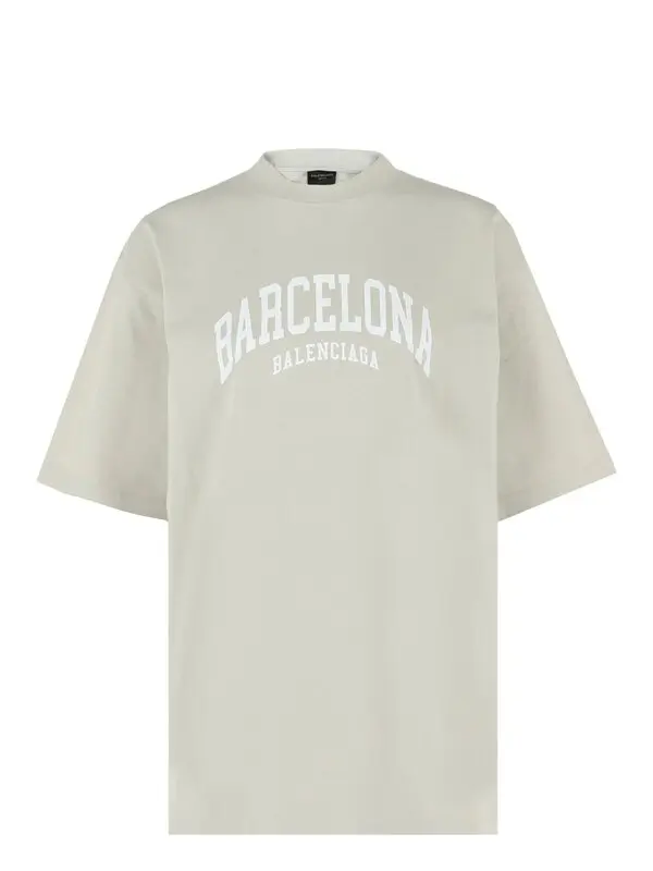 Balenciaga Cities Short-sleeve T-shirt 'shell/white - Grey