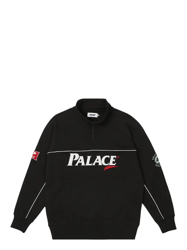 PALACE Par 1/4 Zip Funnel - Black