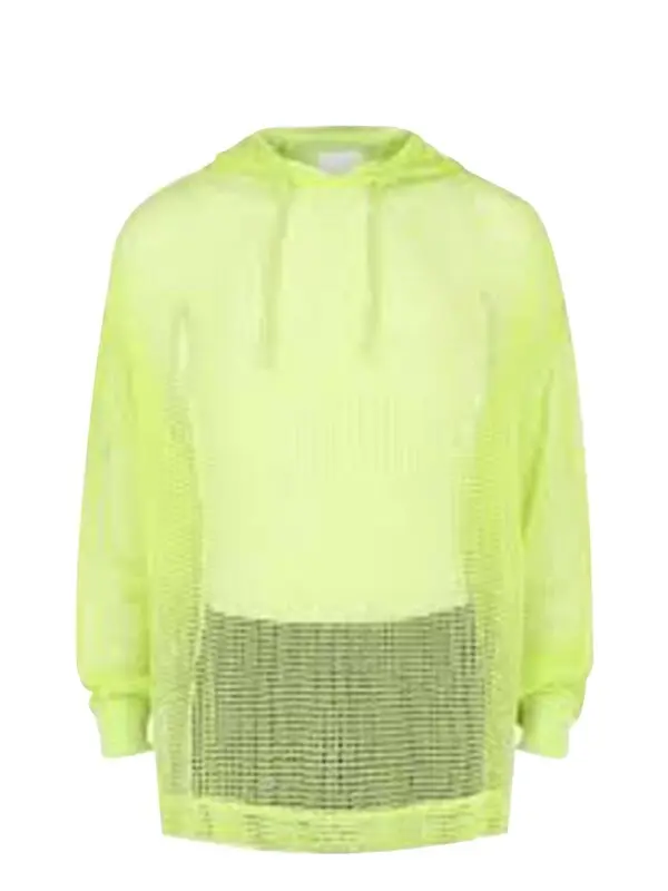 Givenchy Hooded Mesh Long-sleeve T-shirt - Yellow