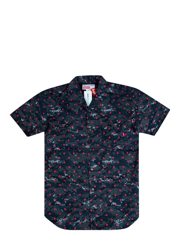Supreme X Comme Des Garçons Shirt Loop Collared Shirt - Blue