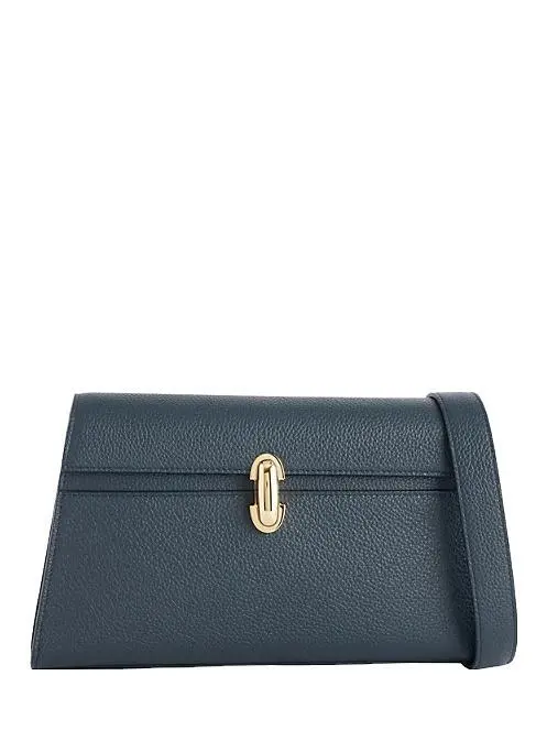 Savette Symmetry Leather Shoulder Bag - Navy