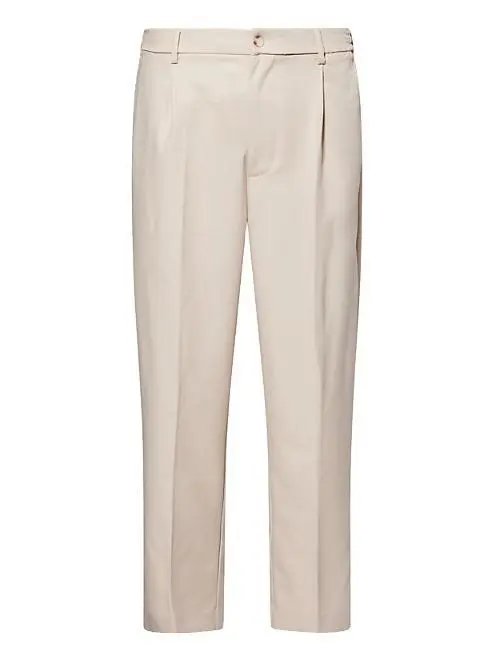 BELIER Relaxed-fit Tapered-leg Woven Trousers - Beige