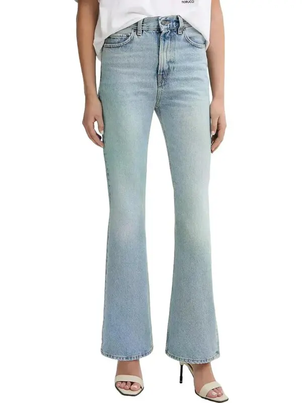 Fiorucci Heart-detail Flared Jeans - Blue
