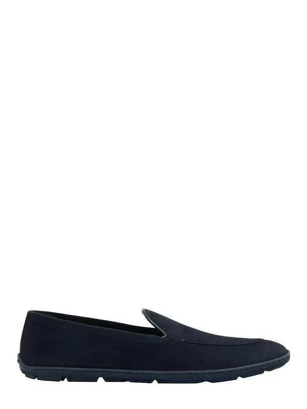 Giorgio Armani Suede Loafers - Solid Blue Navy