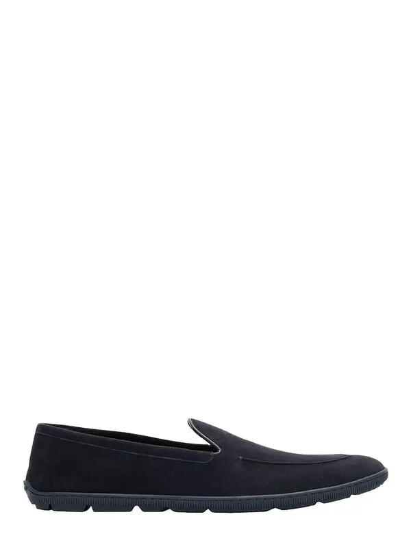 Giorgio Armani Suede Loafers - Solid Blue