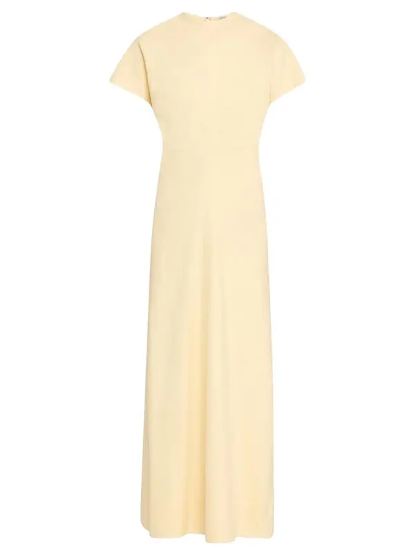 TOTÊME Slouch Waist Ankle Dress - Lightpastel Yellow