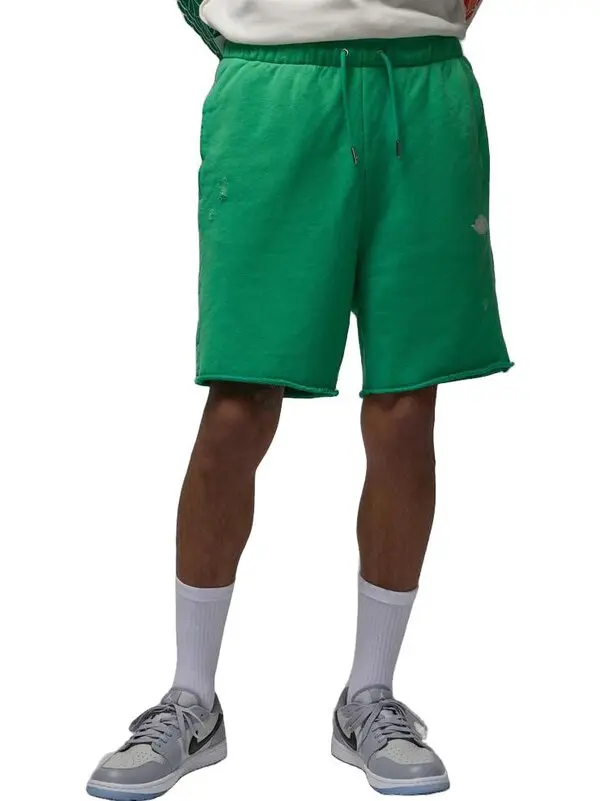 JORDAN Rare Air French Terry Graphic Sweat Shorts - Stadium Green/sail