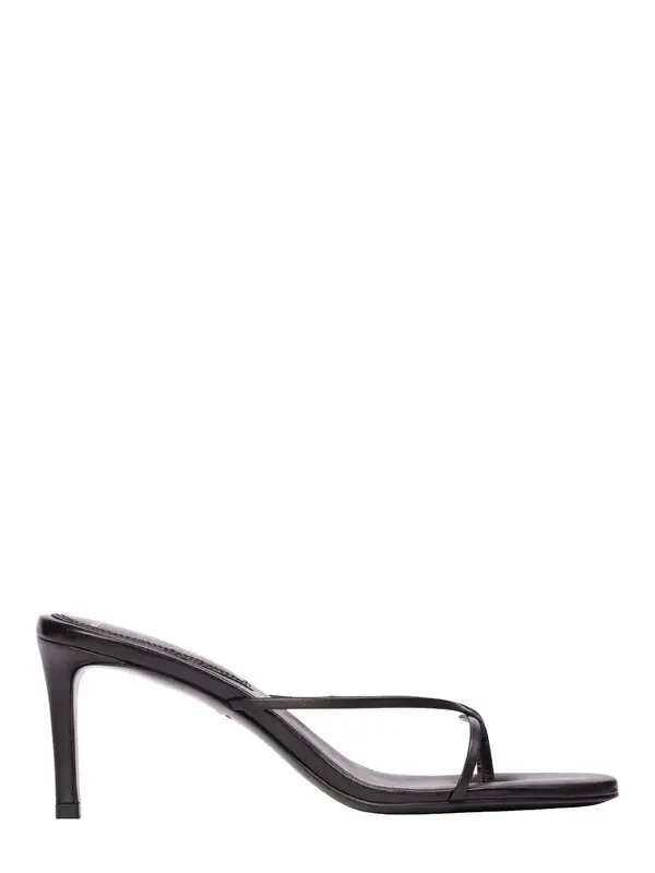 BLACK SUEDE STUDIO Gem 65 Sandal - Black Leather
