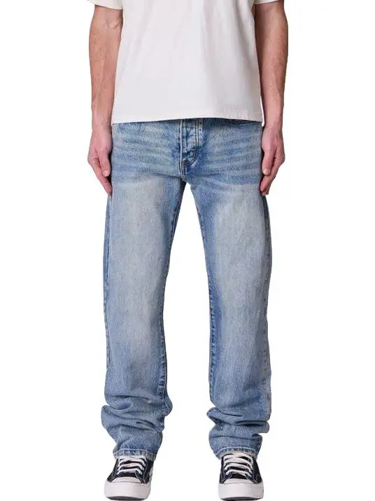 Mnml Straight Leg Jeans - Medium Blue