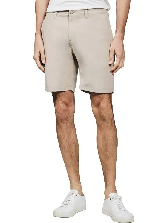 7 Diamonds Catalina 8-inch Flat Front Stretch Shorts - Sand