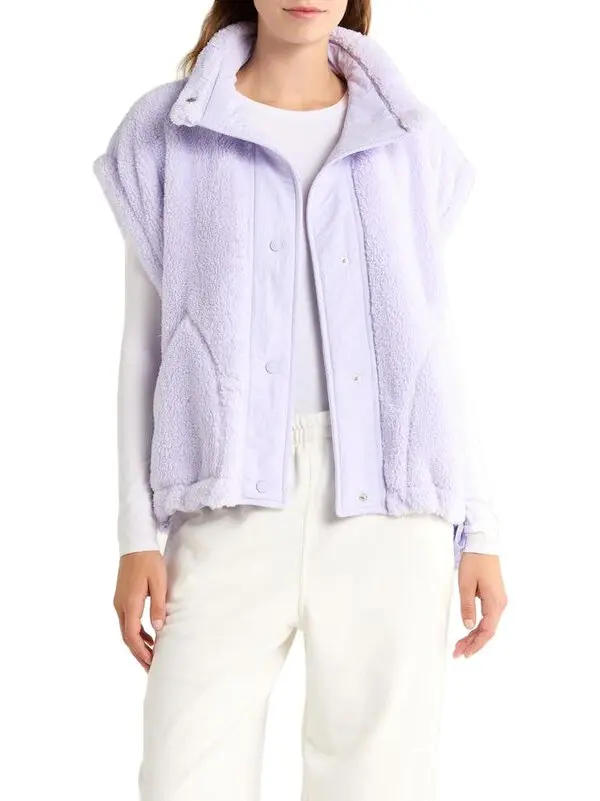 Free People Scout It Out Fleece Vest - Iris