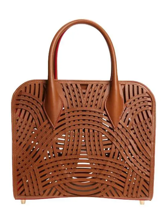 CHRISTIAN LOUBOUTIN Medium Eloise Gaagal Top Handle Bag - Cuoio
