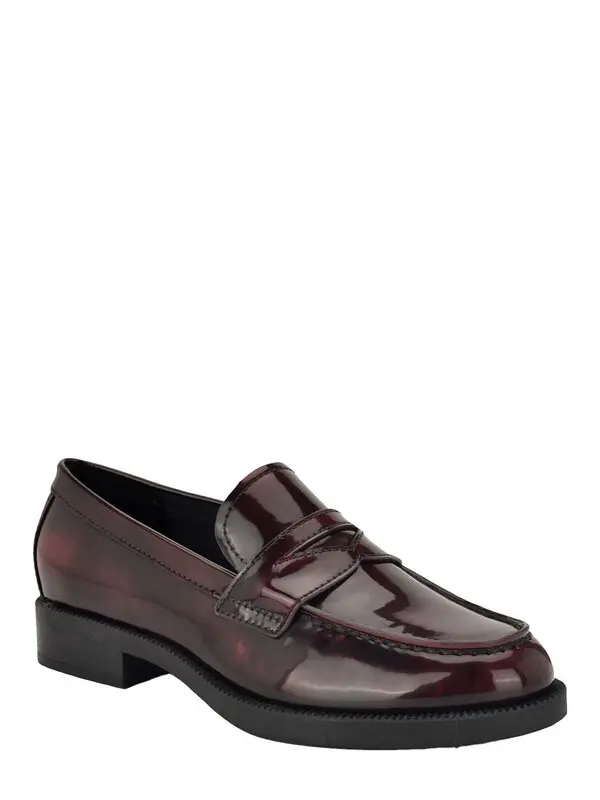 Nine West Berg Penny Loafer - Dark Red