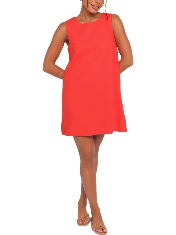 PETAL & PUP Floral Print Mini Dress - Red