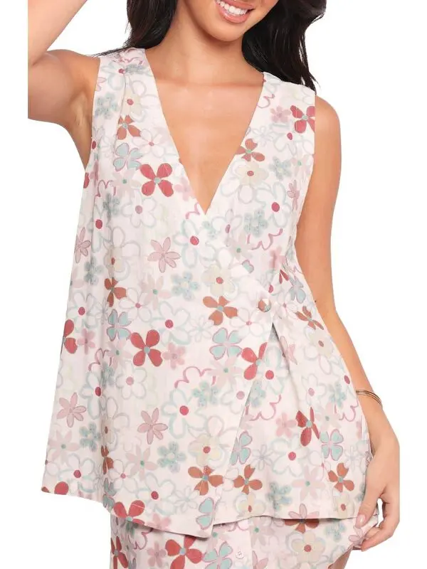 PETAL & PUP Clemie Sleeveless Wrap Top - Mirabelle Floral