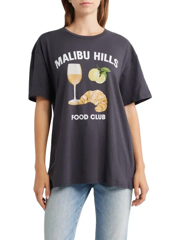 VINYL ICONS Malibu Hills Graphic T-shirt - Grey