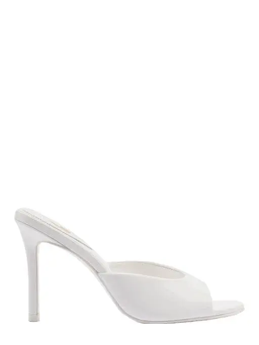 Larroude Jasmine Hi Mule - White