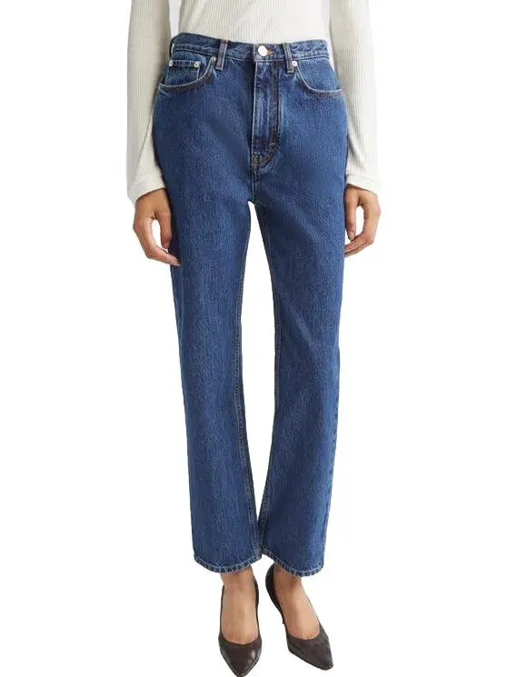 Loulou De Saison Jude Straight-leg Jeans - Washed Blue