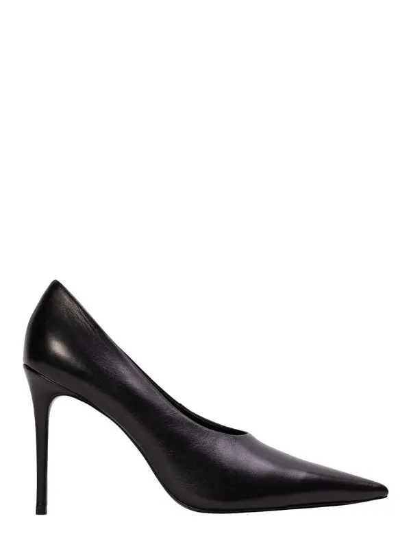 BLACK SUEDE STUDIO Jona 100 Pump - Black Leather