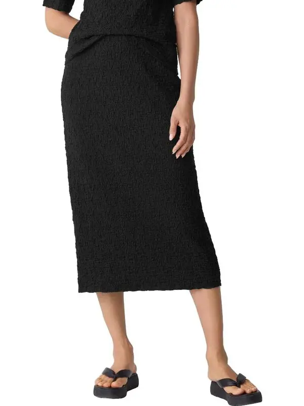 Eileen Fisher Knit Pencil Skirt - Black
