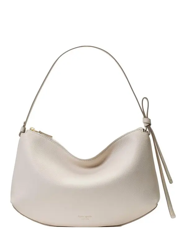 Kate Spade New York Large Loop Pebble Leather Shoulder Bag - Cashew Milk