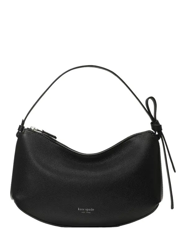 Kate Spade New York Loop Pebble Leather Shoulder Bag - Black