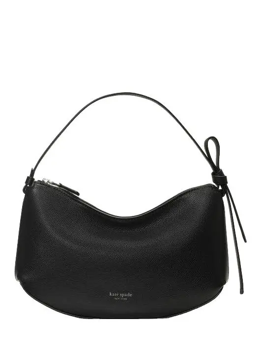 Kate Spade New York Loop Pebble Leather Shoulder Bag - Black