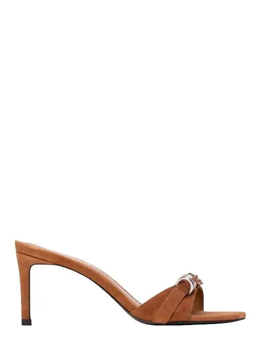 BLACK SUEDE STUDIO Joanna 65 Suede Sandal - Caramel Suede