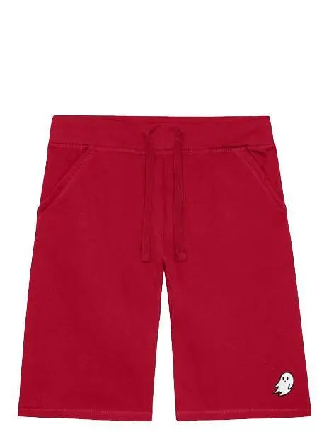 DALIX Midweight Fleece Shorts - Red
