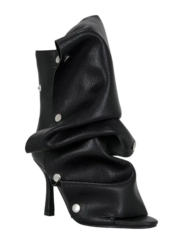 AZALEA WANG Birdsong Open Toe Bootie - Black