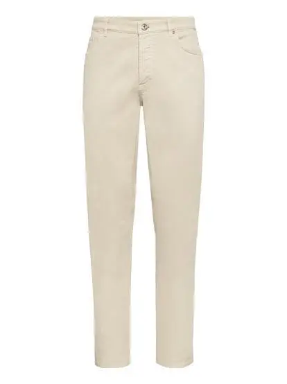 Brunello Cucinelli Traditional Fit Denim Trousers - Buff