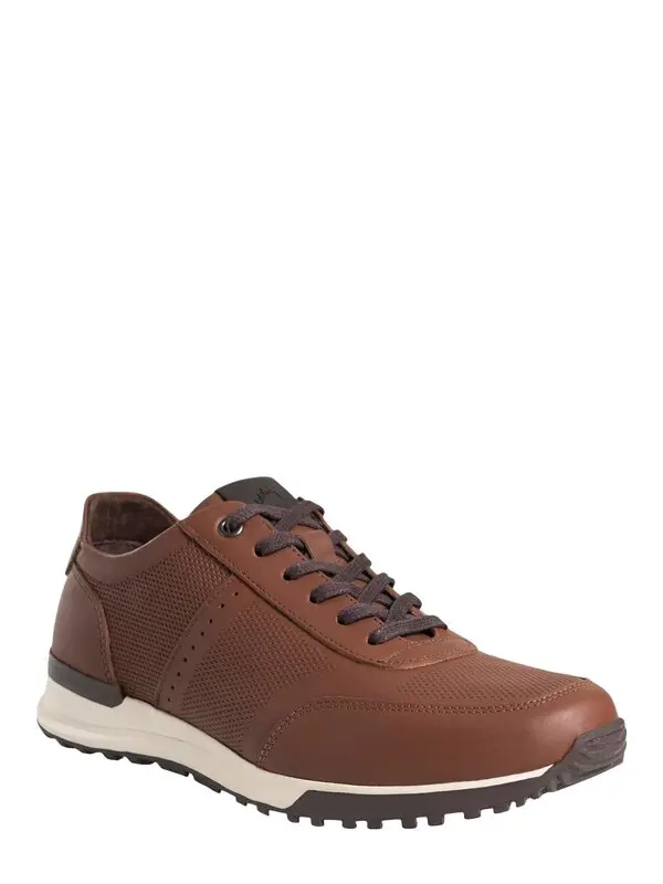 VELEZ Full Grain Leather Sneakers - Brown