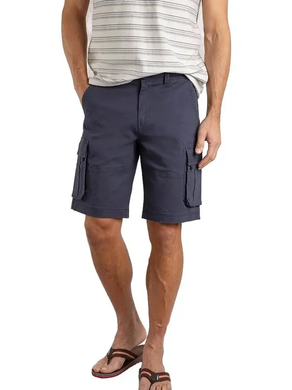WEIRD FISH Rigney Cargo Shorts - Navy