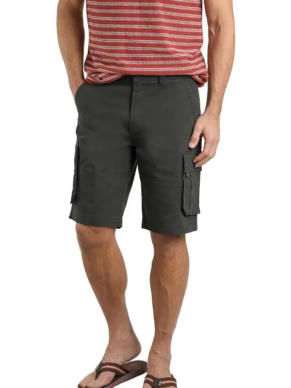 WEIRD FISH Rigney Cargo Shorts - Washed Black