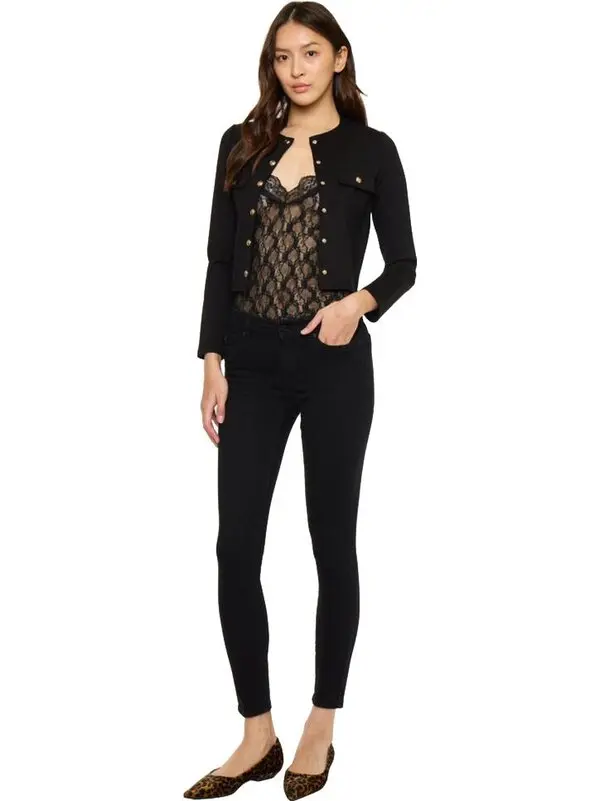 KANCAN Mid-rise Super Skinny Jeans - Black