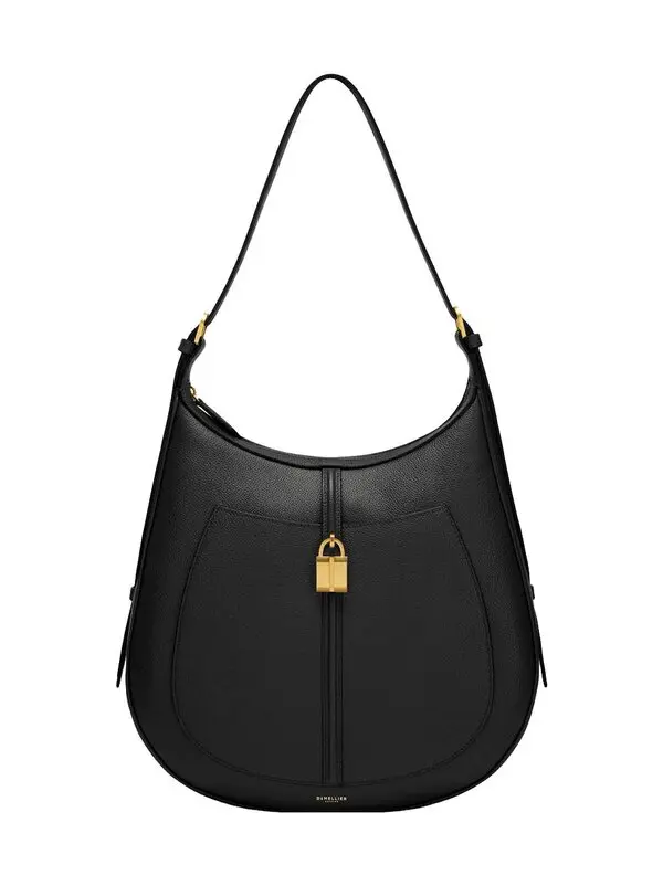 DEMELLIER Siena Leather Hobo Bag - Black