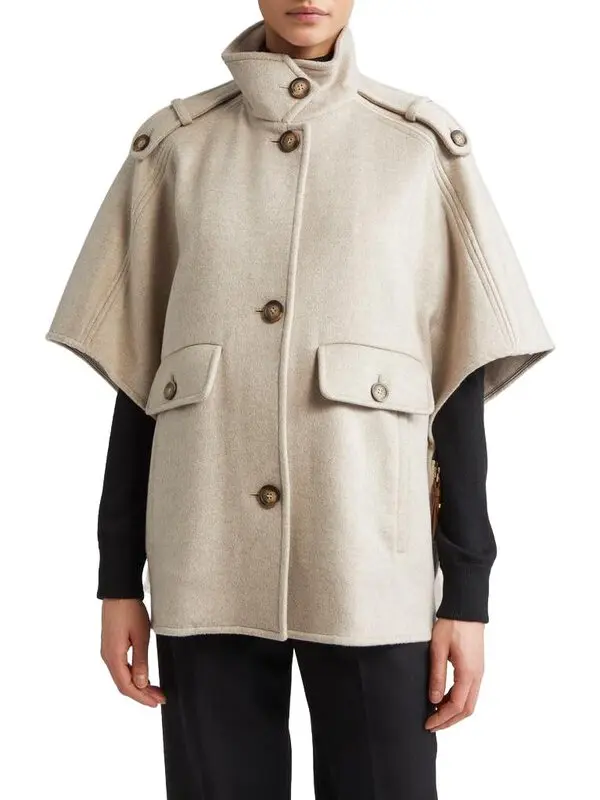 Max Mara Venere Double-face Cashmere Cape - Beige