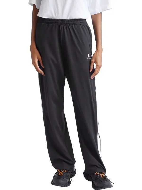 Balenciaga Loop Sports Icon Side Zip Track Pants - 1070 Black/white