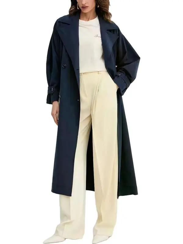 BOSS Belted Trench Coat - Blue