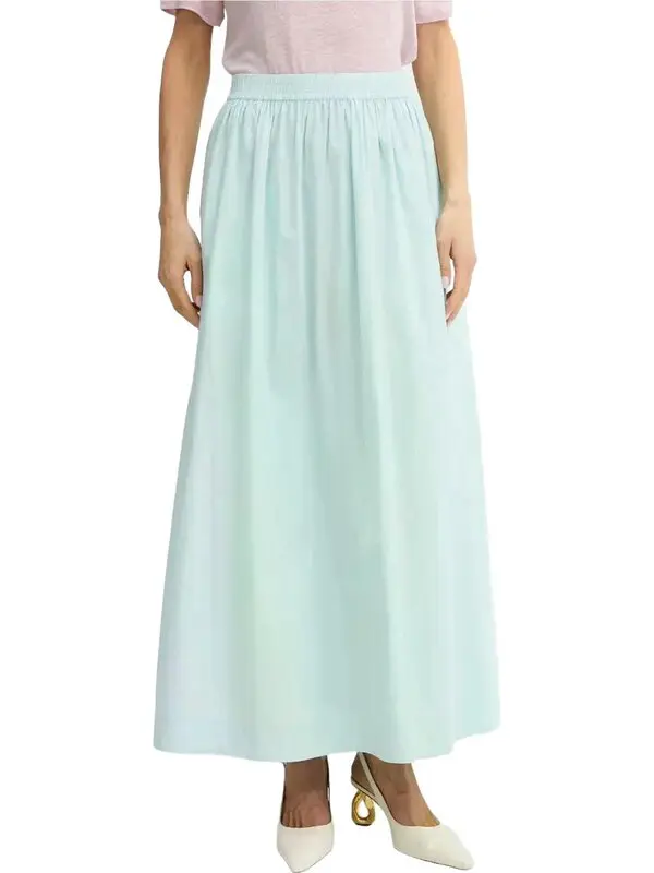 BOSS A-line Maxi Skirt With Welt Pocket - Blue