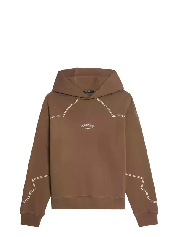 Zadig&Voltaire Embroidered Hoodie - Brown