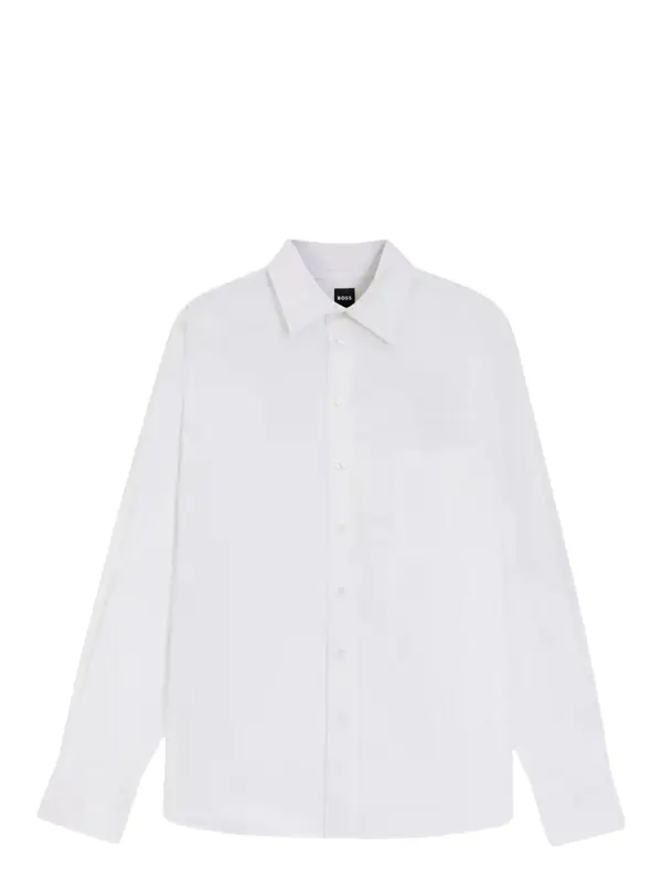 BOSS Classic-collar Shirt - White