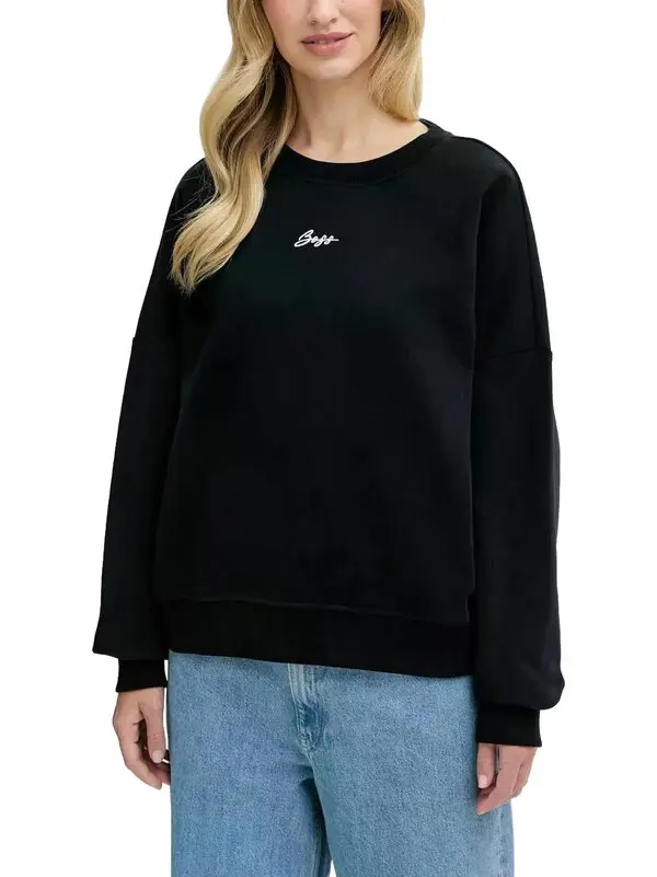 BOSS Embroidered Logo Sweatshirt - Black