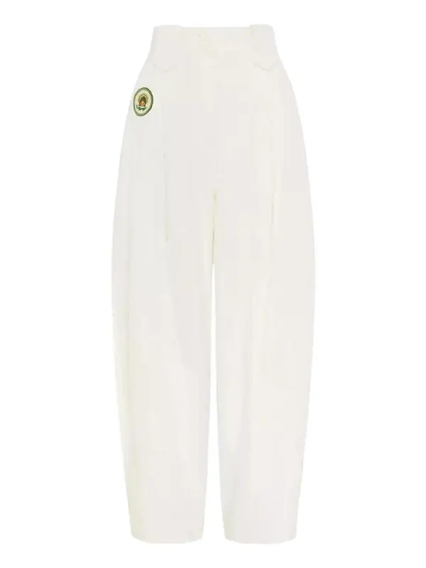 ALEMAIS Pleated Trousers - White