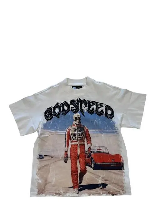GODSPEED Speed Racer T-shirt - Bone