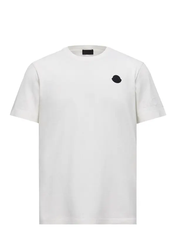 Moncler Logo Cotton T-shirt - White
