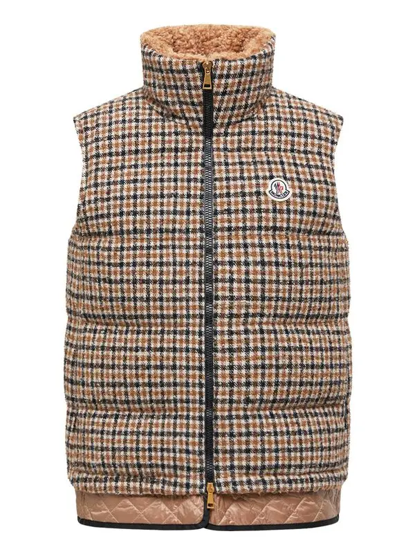 Moncler Touvet Wool-blend Down Vest - Multicolor