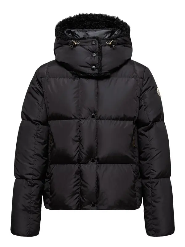 Moncler Castelnou Square-quilted Hooded Down Jacket - Black